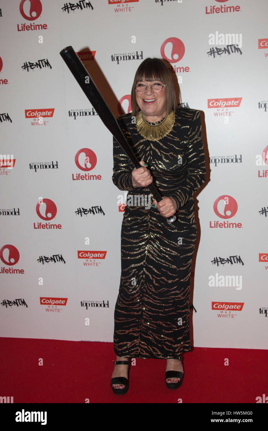 London, UK. 16 March 2017. BNTM judge Hilary Alexander OBE. Launch ...