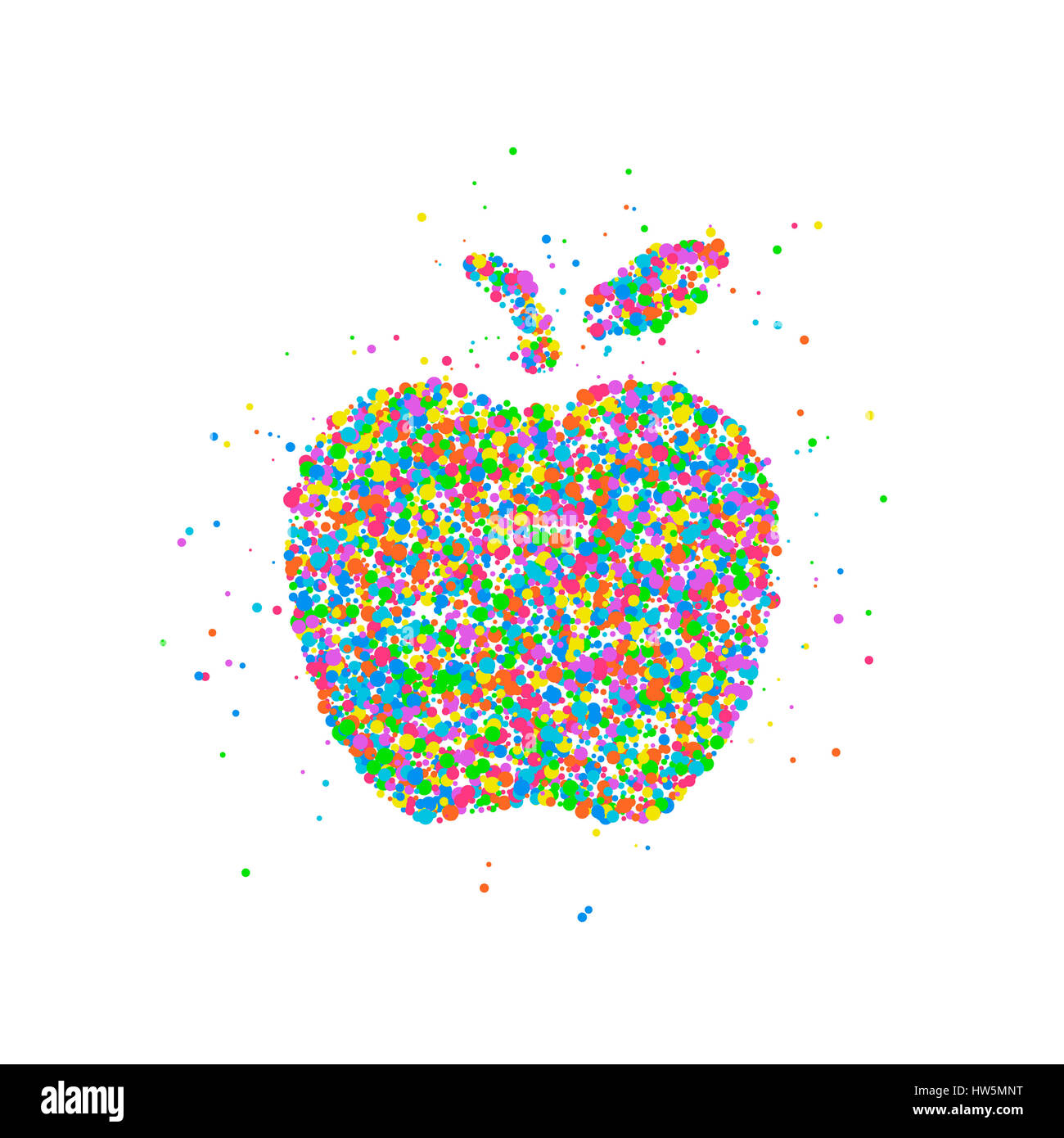 Apple logo colored hi-res stock photography and images - Alamy
