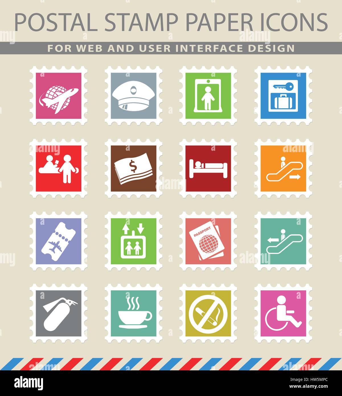 Airport simply symbols for web and user interface Stock Vector Image ...