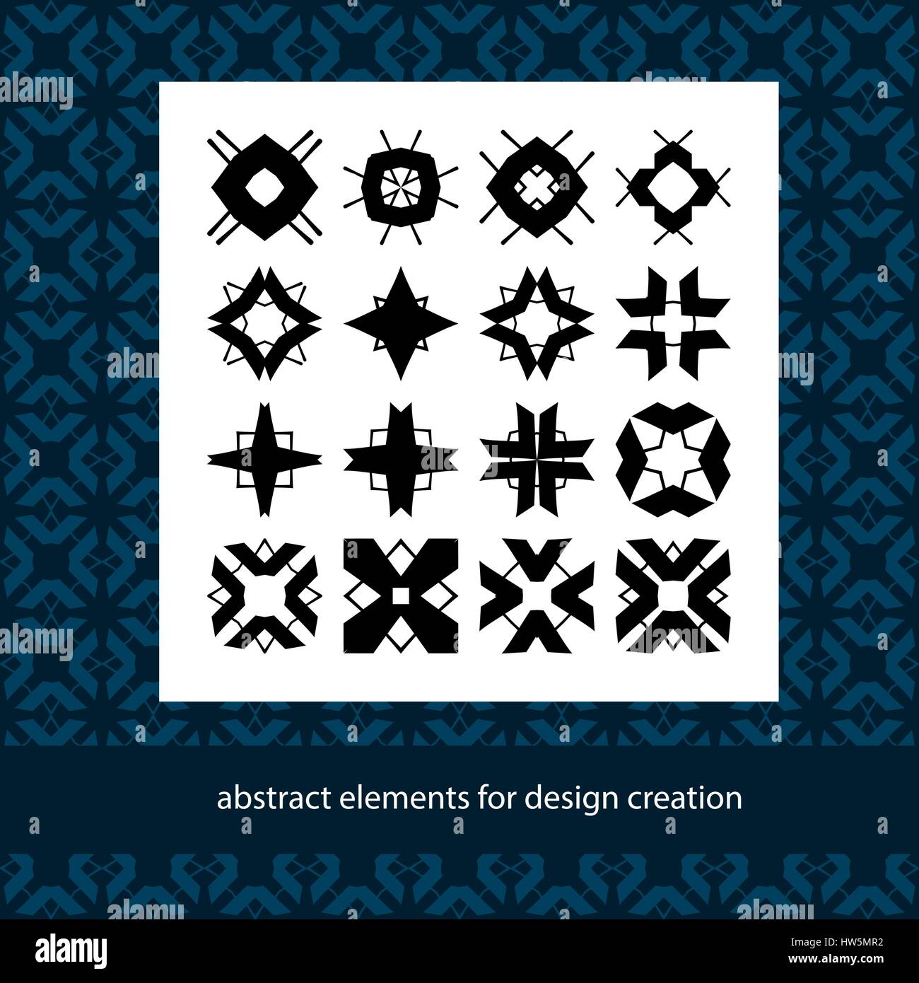 Basic form templates for background and scrapbook creation. Abstract ...