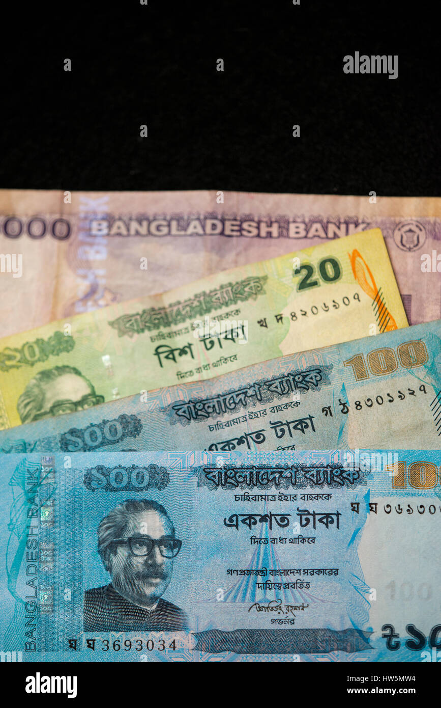 South Asia, Bangladesh. Bengal currency, the Taka Stock Photo - Alamy