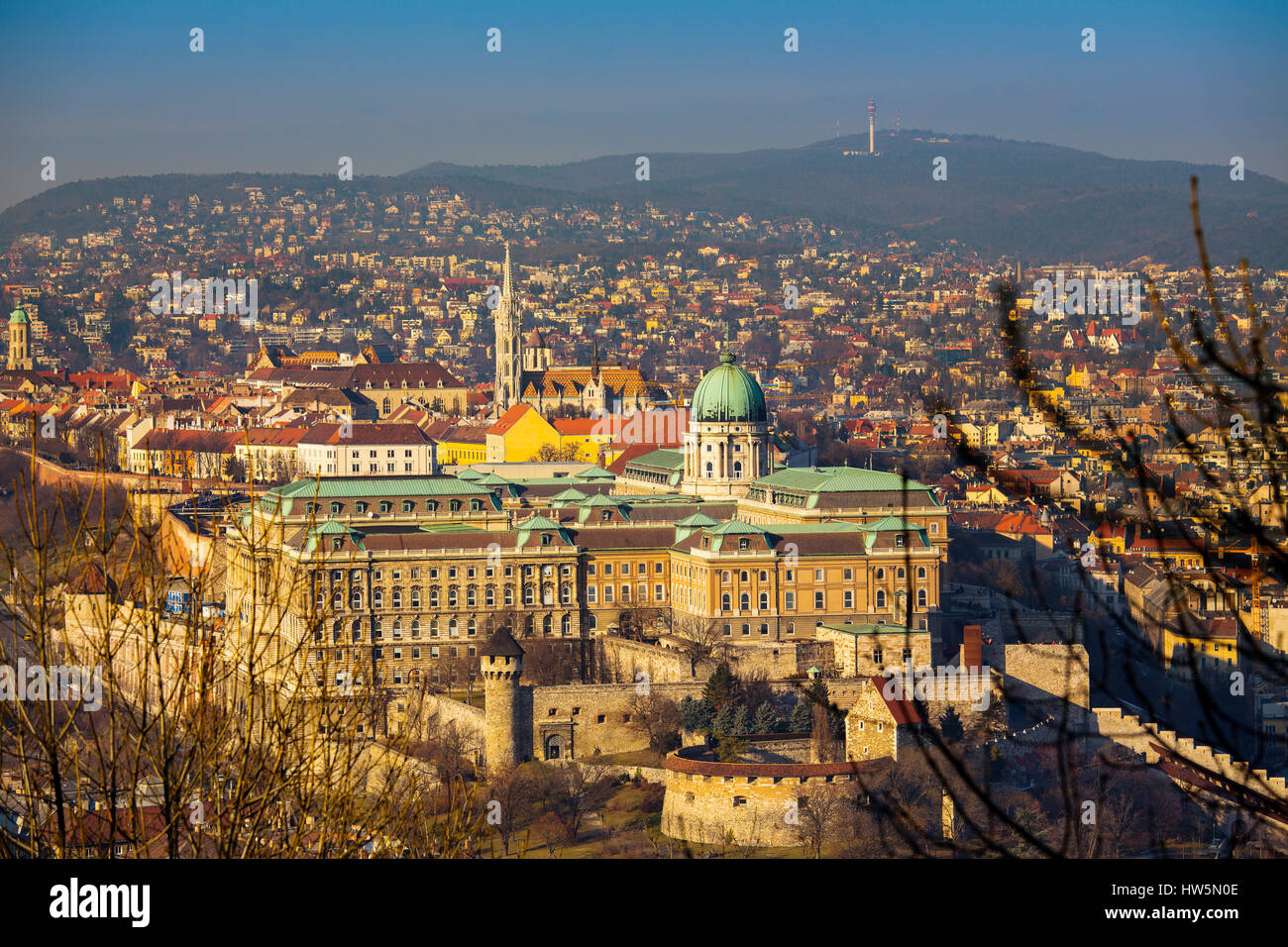 Buda Castle Hill from the Citadel. Budapest Hungary, Southeast Europe ...
