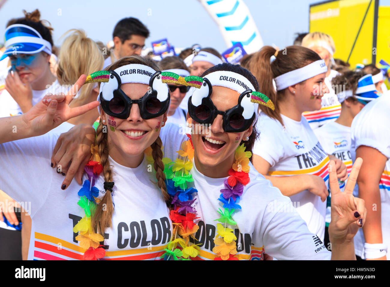 Color run, stratford, London, uk Stock Photo - Alamy