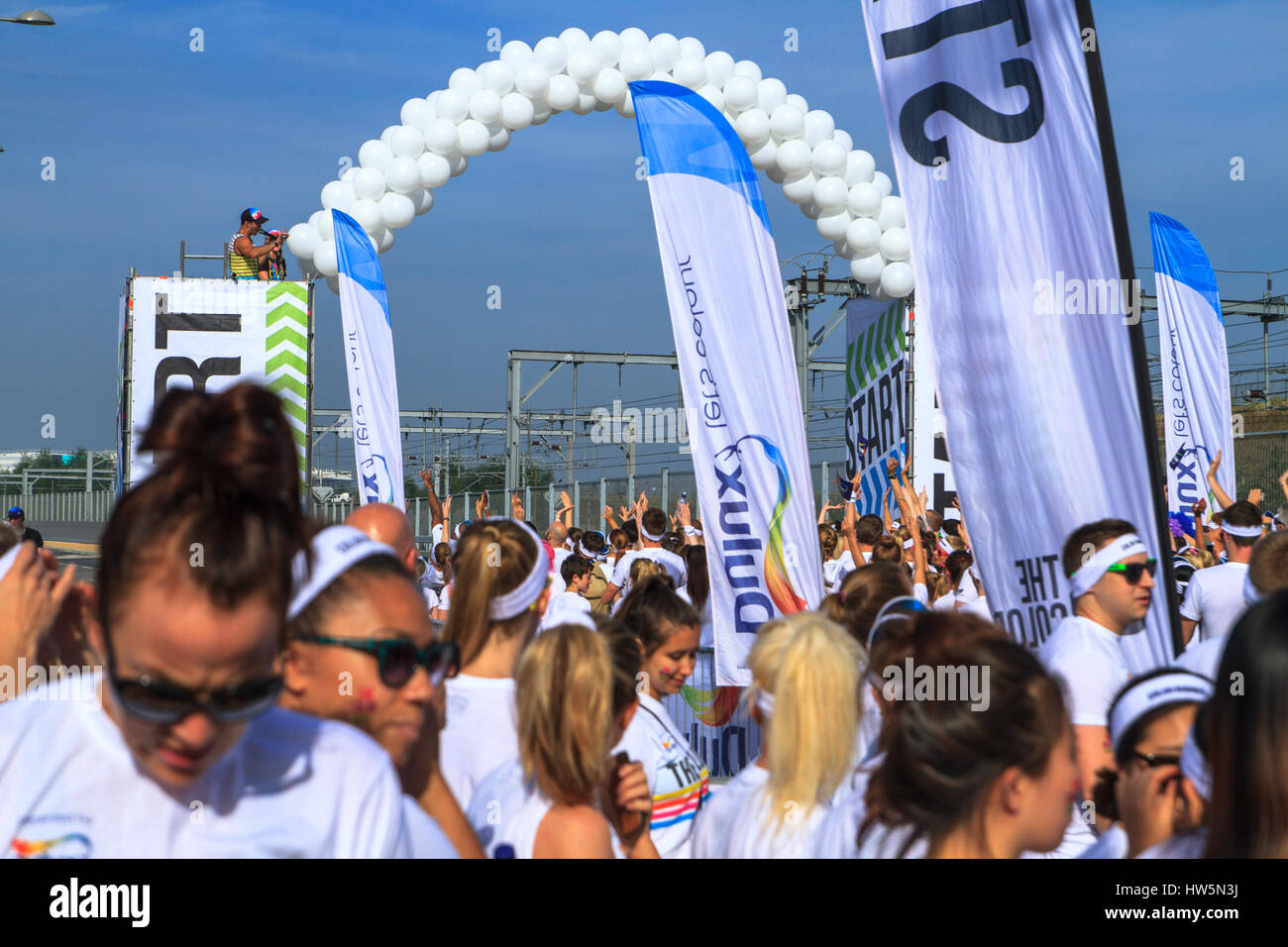 Color run, London, uk Stock Photo - Alamy