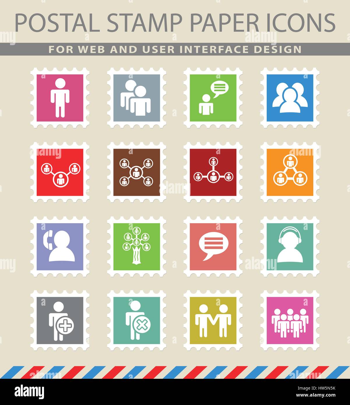 community web icons for user interface design Stock Vector Image & Art ...