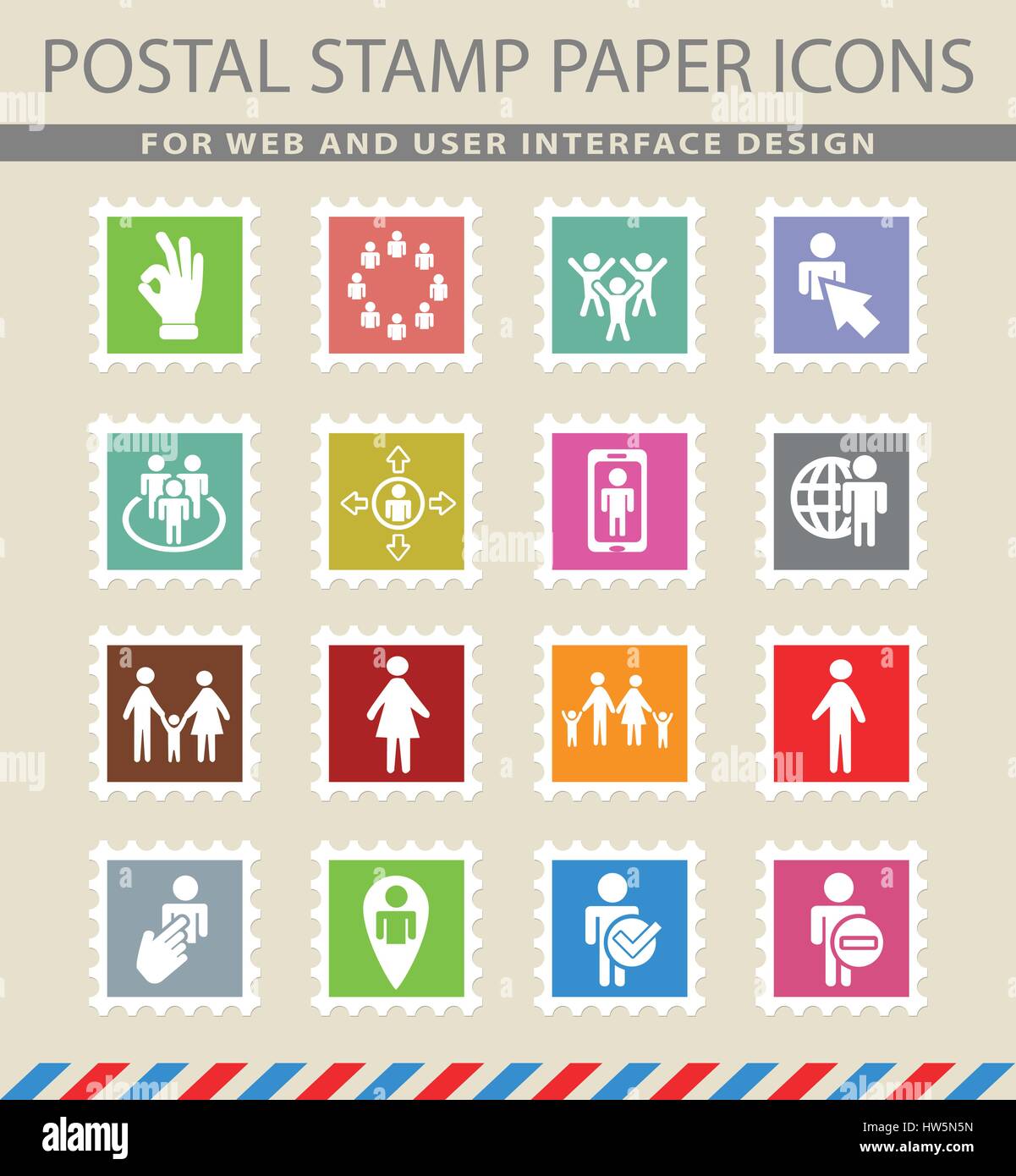 community web icons for user interface design Stock Vector Image & Art ...