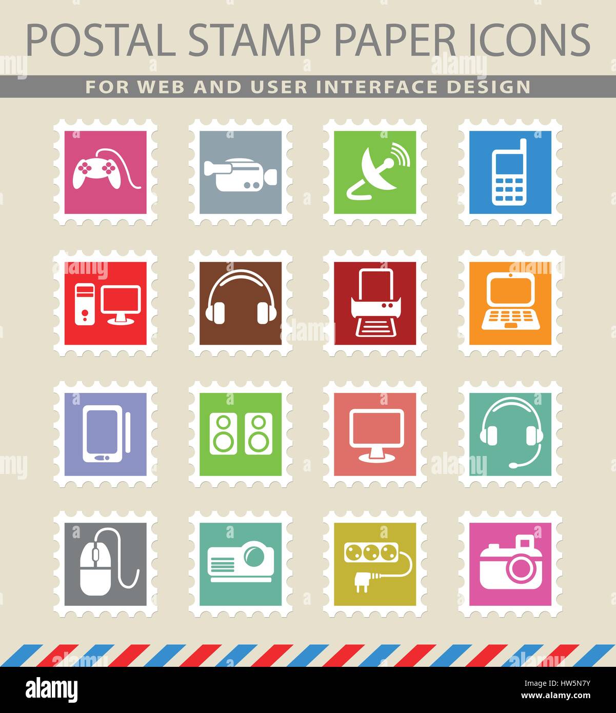 devices web icons for user interface design Stock Vector Image & Art ...