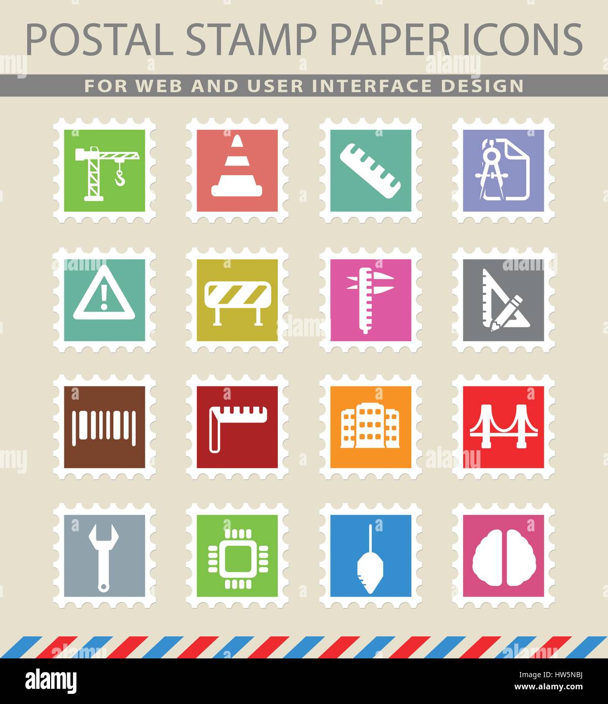 engineering web icons for user interface design Stock Vector Image ...