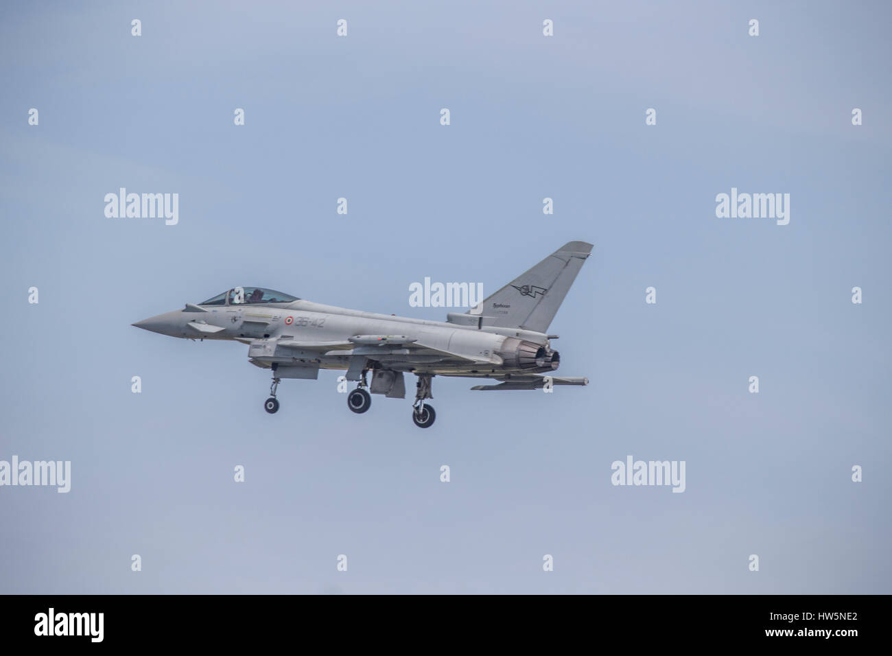 Typhoon Jet in flight Stock Photo - Alamy