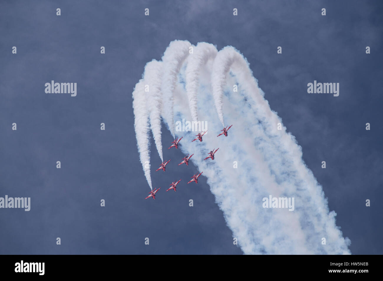 Raf hawk aircraft in a loop hi-res stock photography and images - Alamy