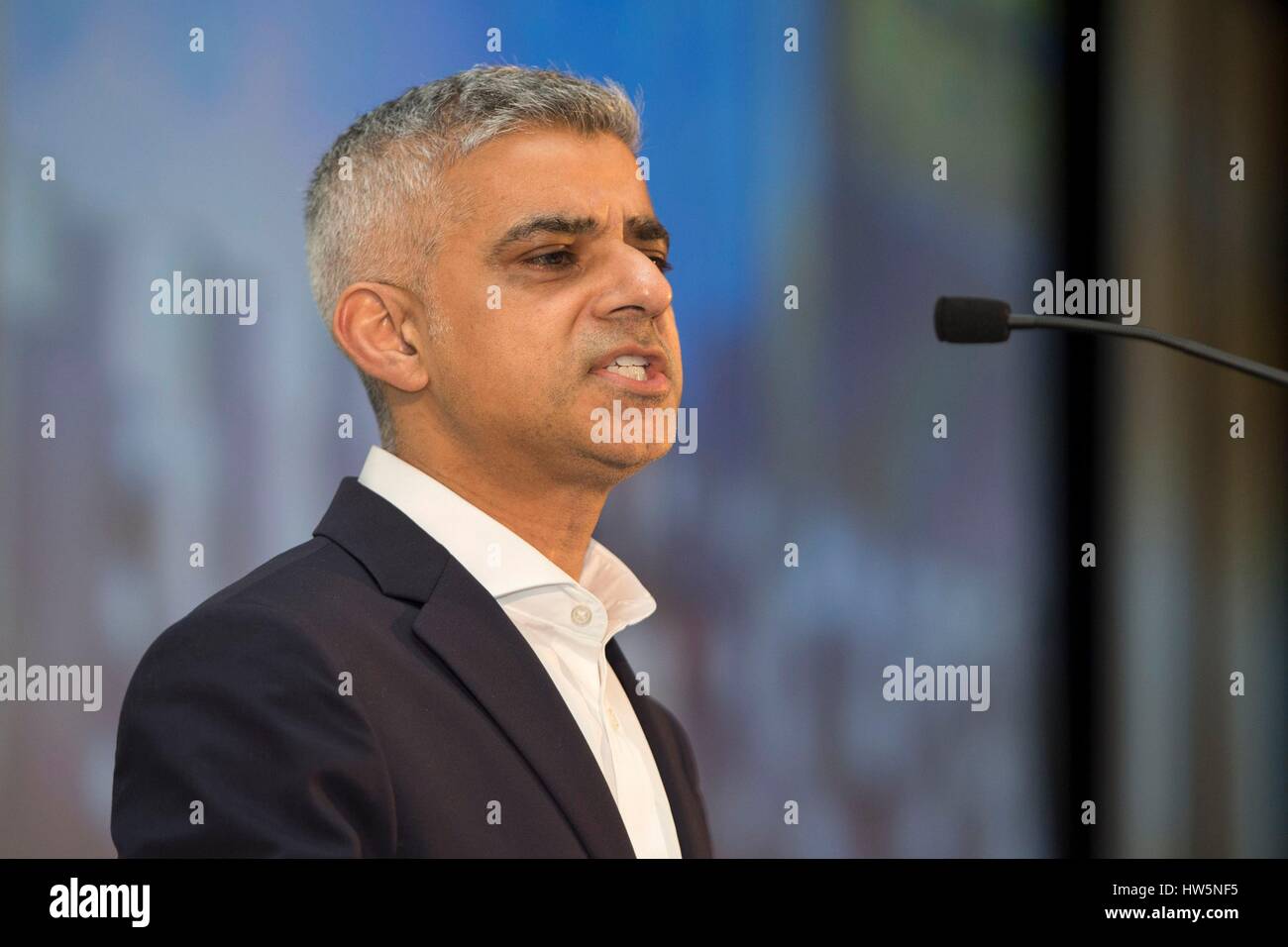 Mayor of London Sadiq Khan speaks at the Asian Business Awards at Park ...