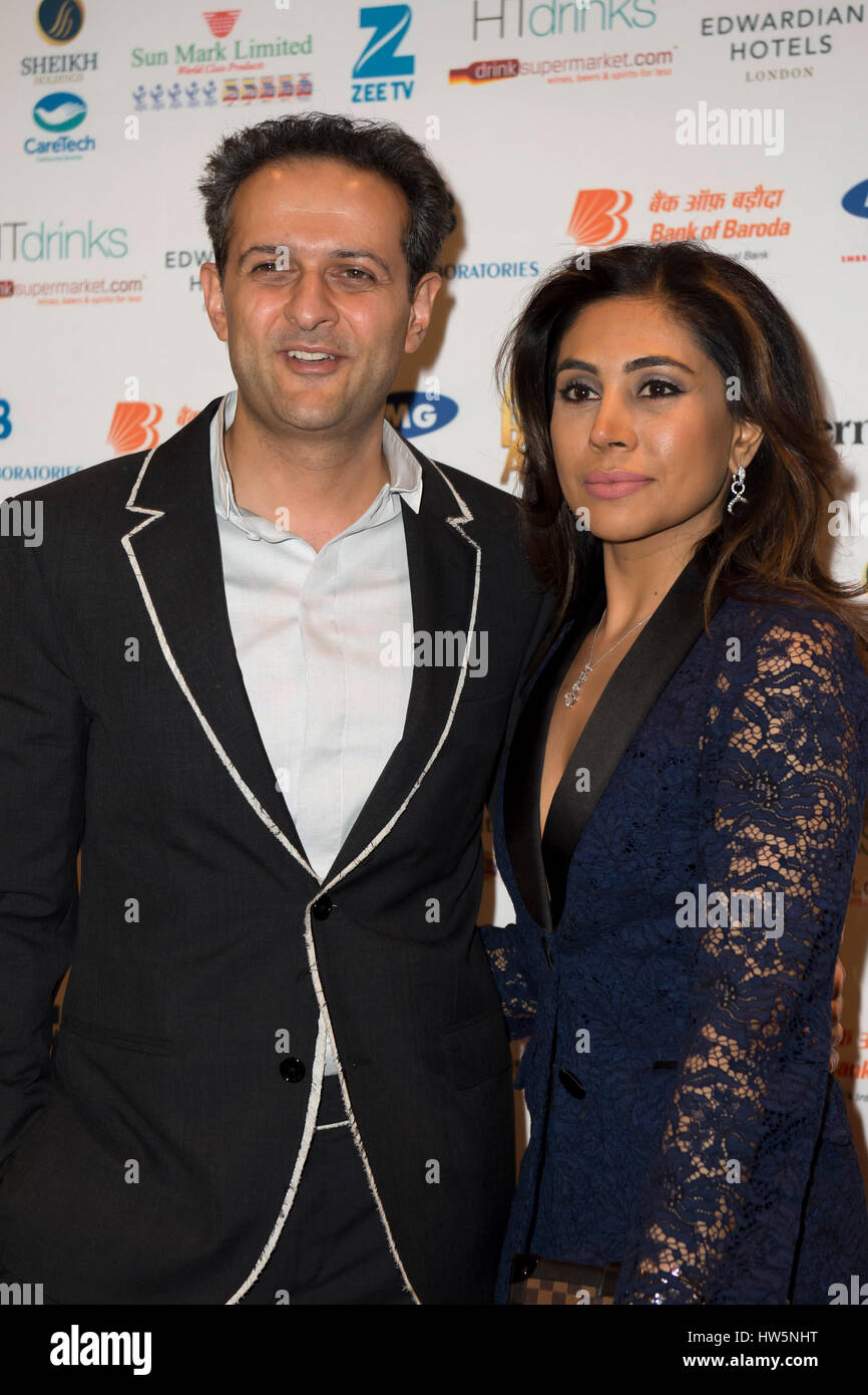 Rishi Khosla and wife Milan arrive for the Asian Business Awards at ...
