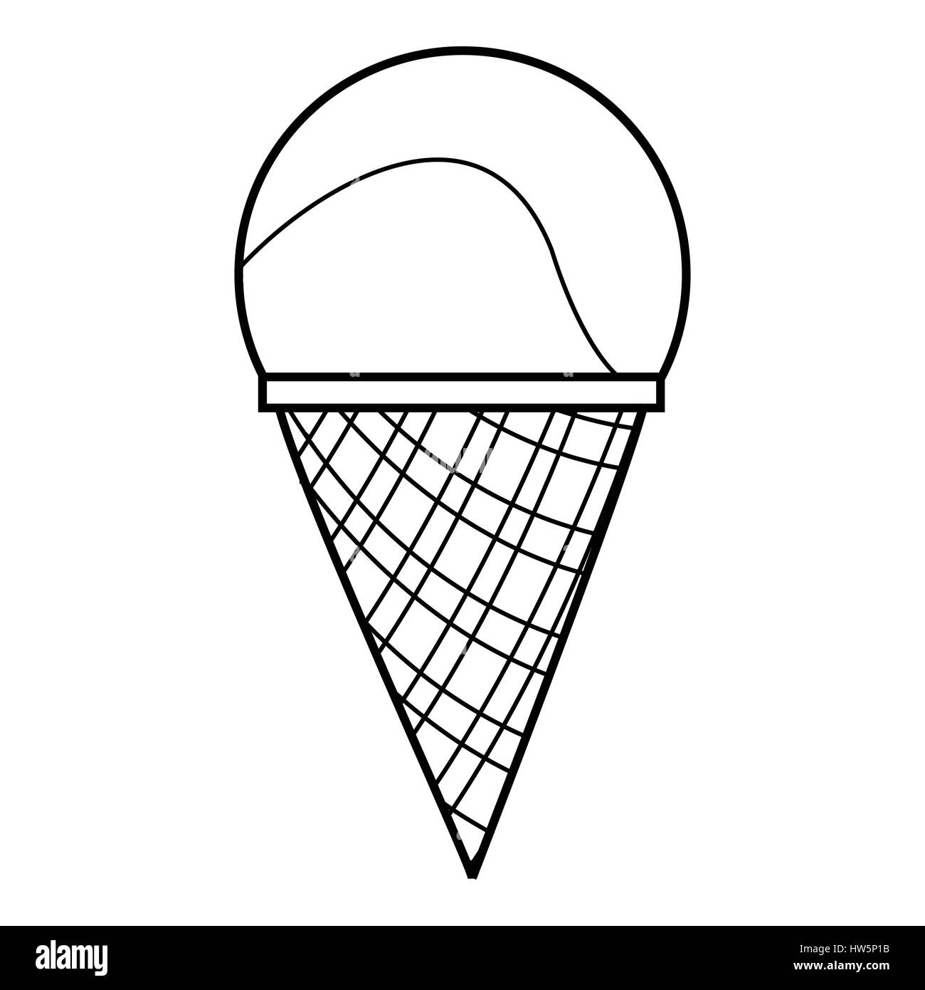 Cone icon, outline style Stock Vector Image & Art - Alamy