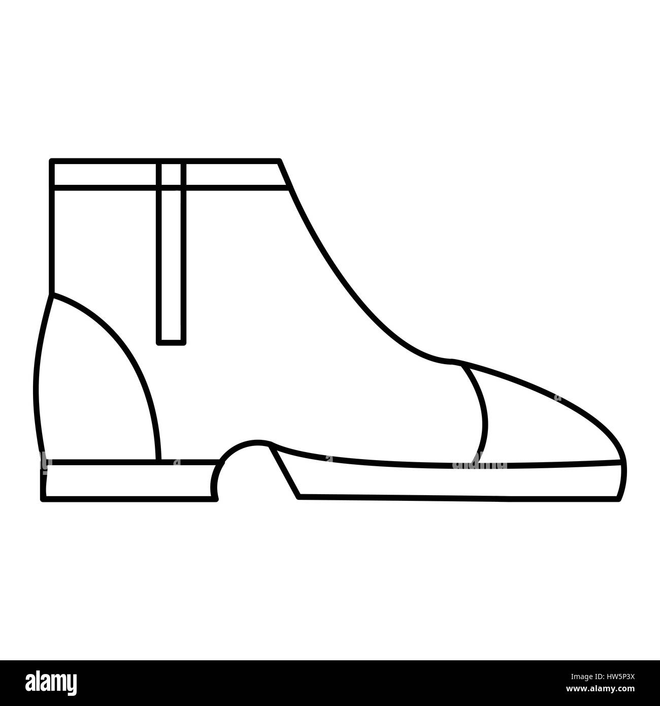 Men boots icon, outline style Stock Vector Image & Art - Alamy