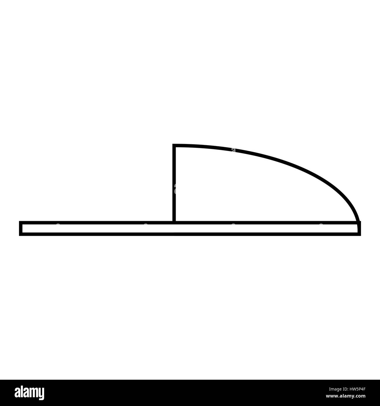 Home slippers black outline Stock Vector Images - Alamy