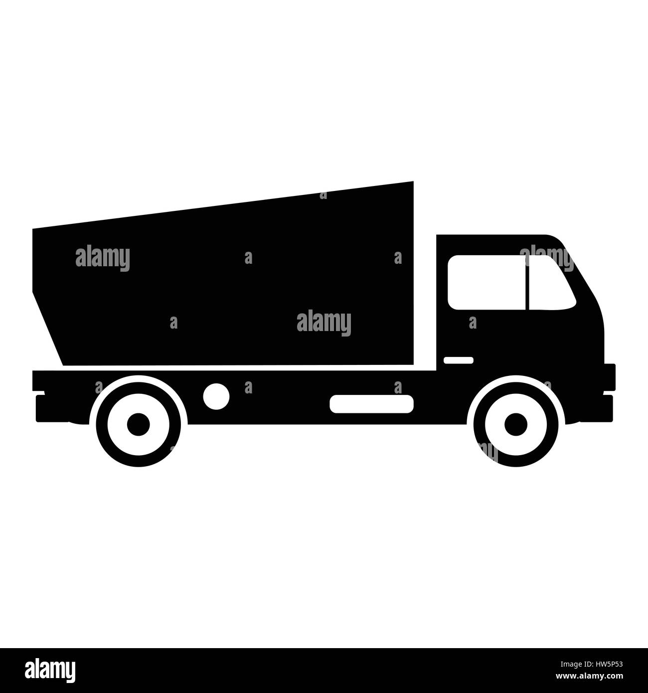 Truck lorry cabin Black and White Stock Photos & Images - Alamy