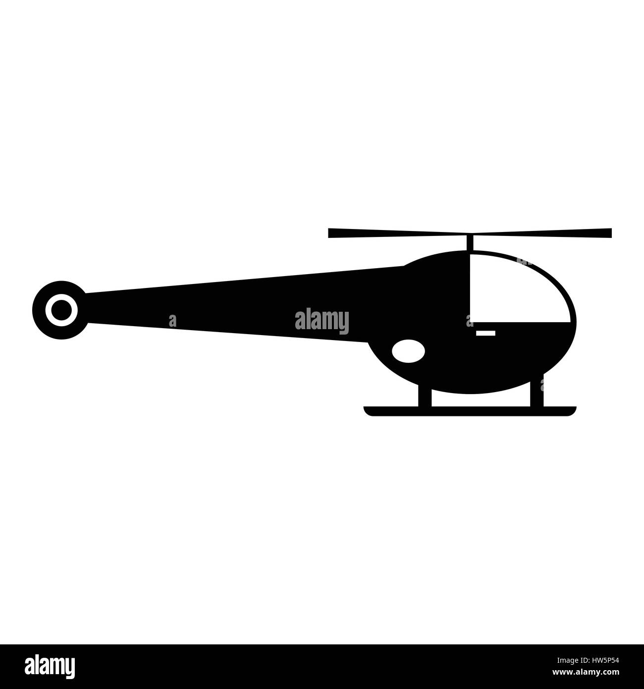 Helicopter icon, simple style Stock Vector Image & Art - Alamy