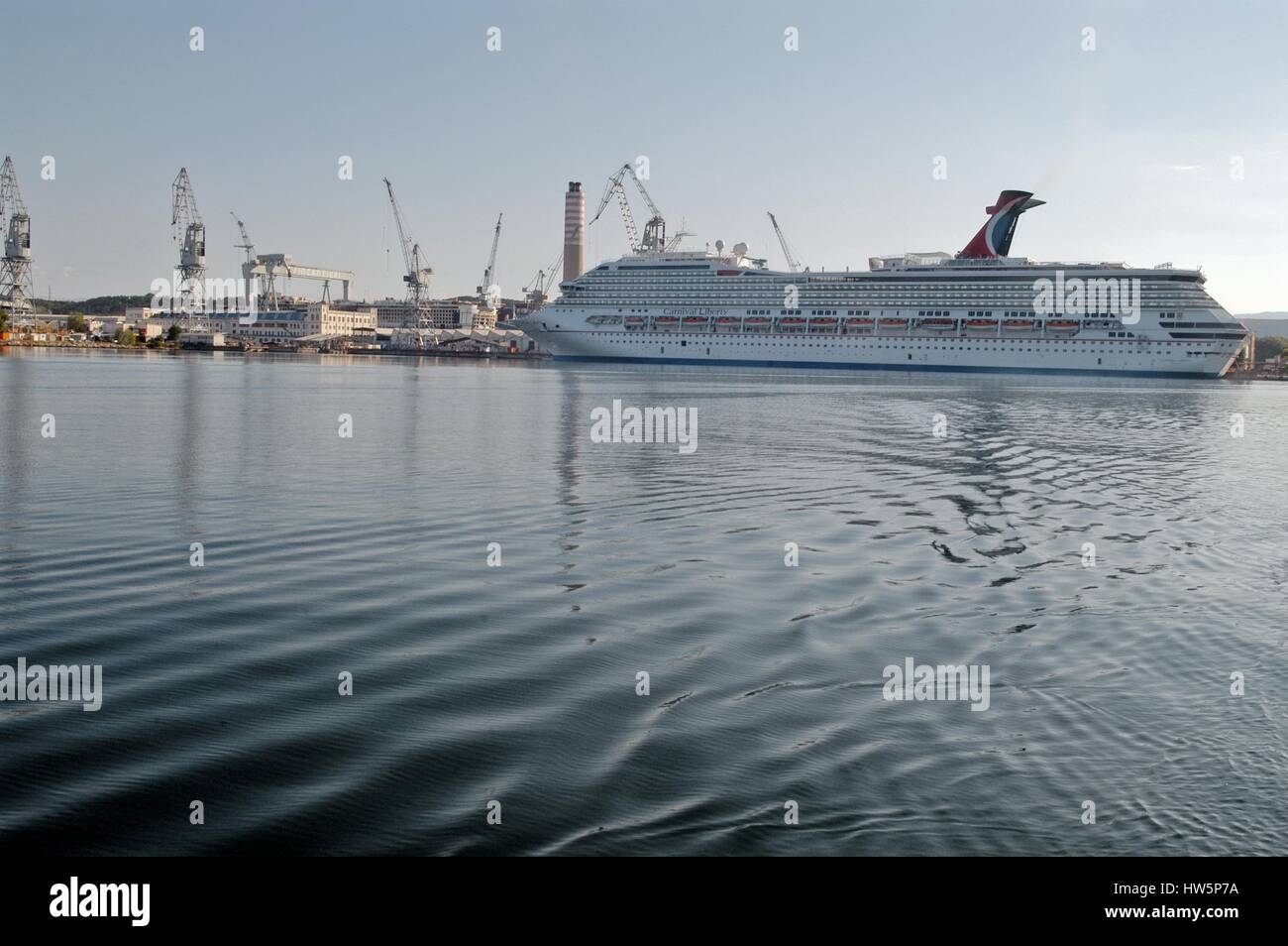 Monfalcone (Italy), shipyards Fincantieri, cruise ship of the Carnival ...