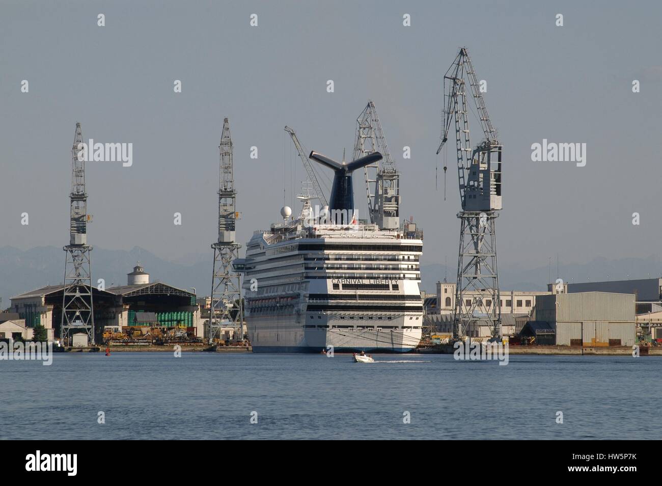 Monfalcone (Italy), shipyards Fincantieri, cruise ship of the Carnival ...