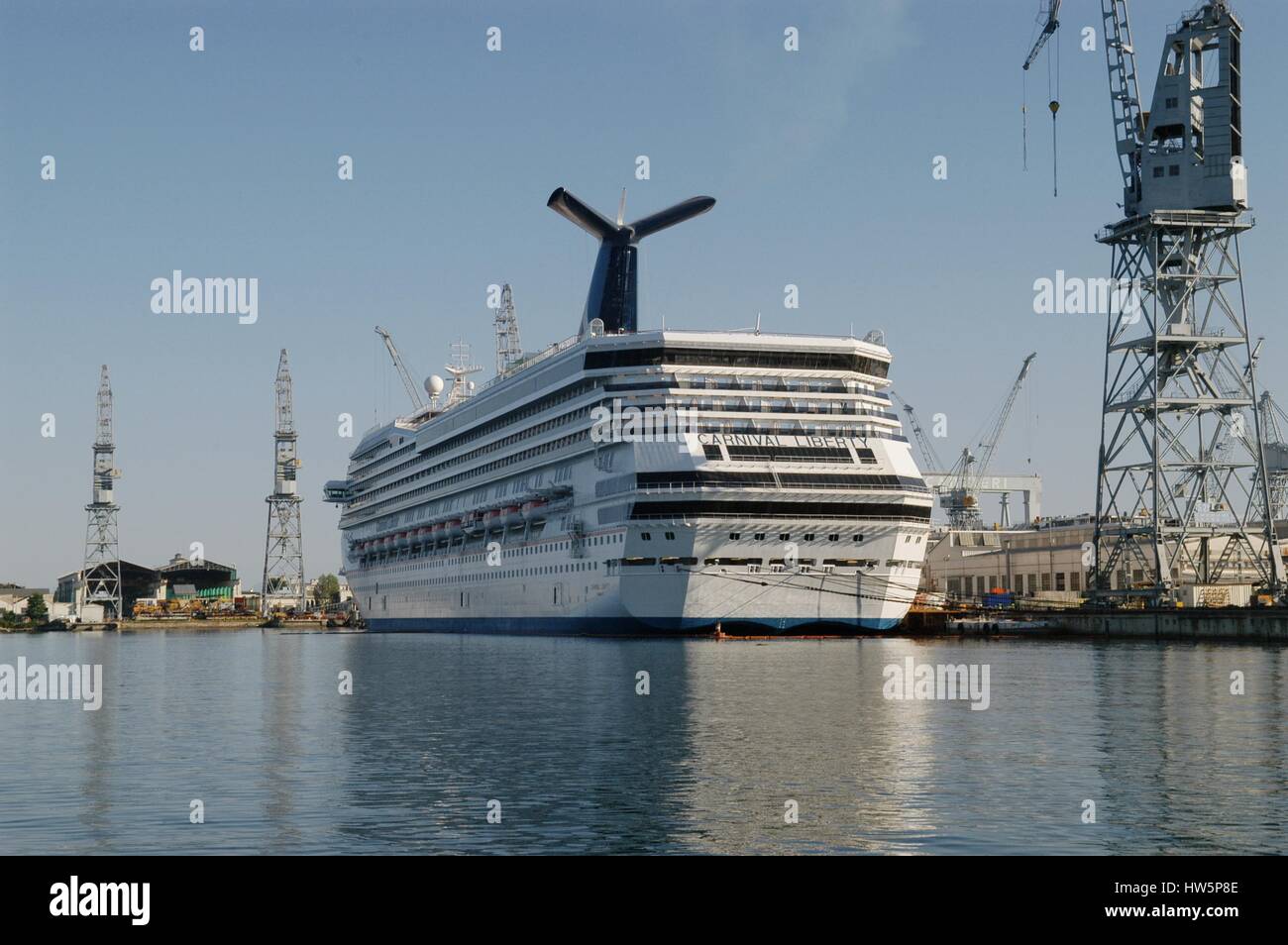 Monfalcone (Italy), shipyards Fincantieri, cruise ship of the Carnival ...