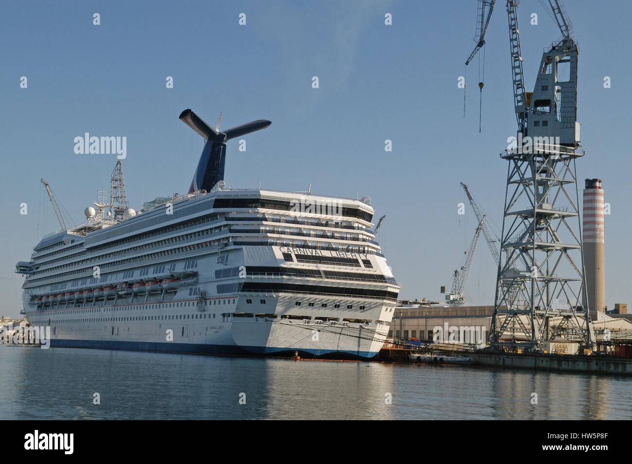 Monfalcone (Italy), shipyards Fincantieri, cruise ship of the Carnival ...