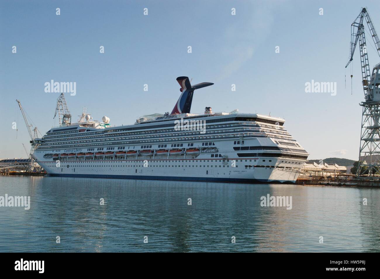 Monfalcone (Italy), shipyards Fincantieri, cruise ship of the Carnival ...