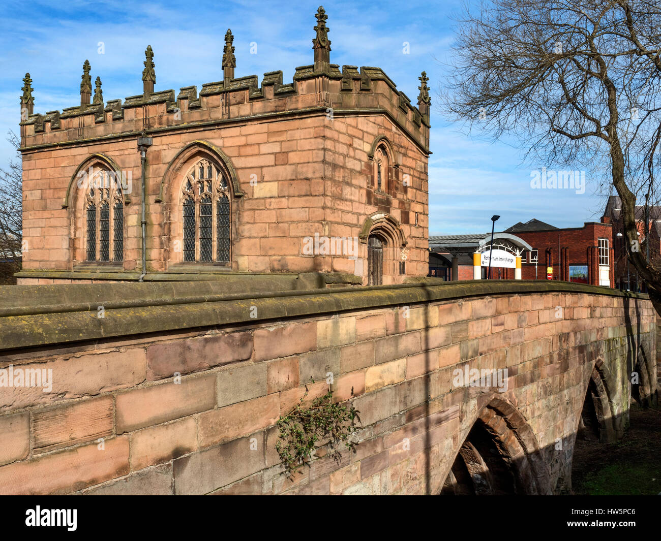 Chapel of Our Lady on Rotherham Bridge over the River Don Rotherham ...