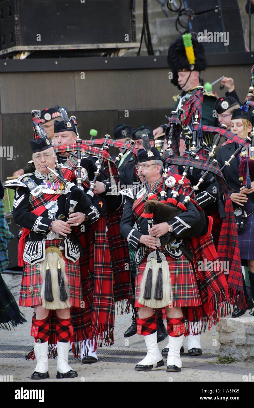 Berlin, Germany, June 20th, 2014: Berlin Tattoo military music show ...