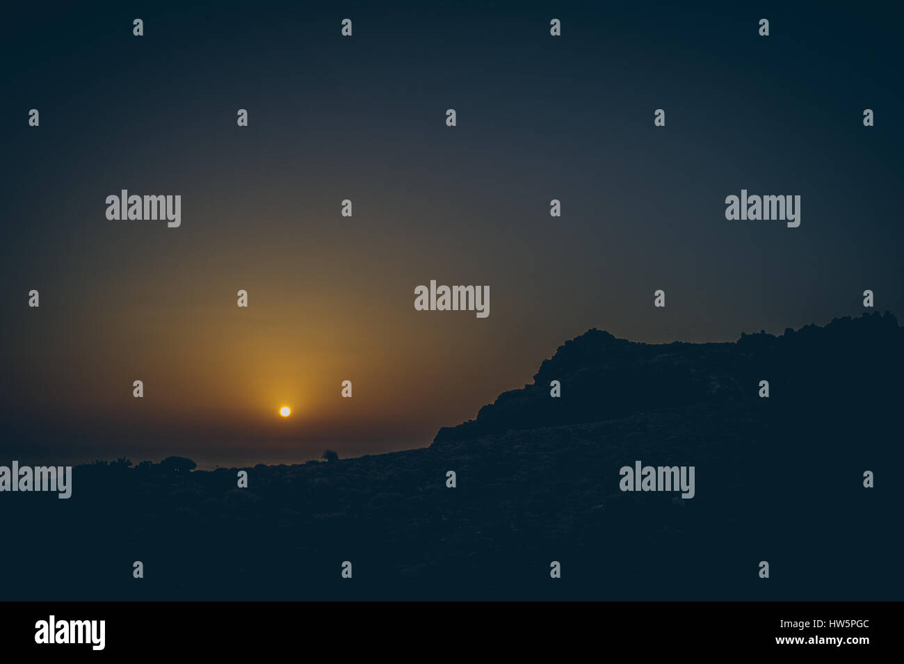 Beautiful view of amazing tropical scenery mountain valleys above wide ...