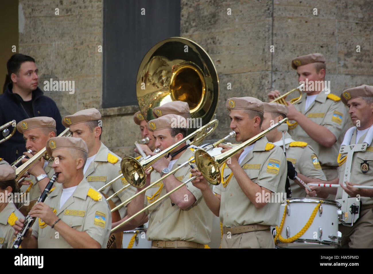 Berlin, Germany, June 20th, 2014: Berlin Tattoo military music show ...