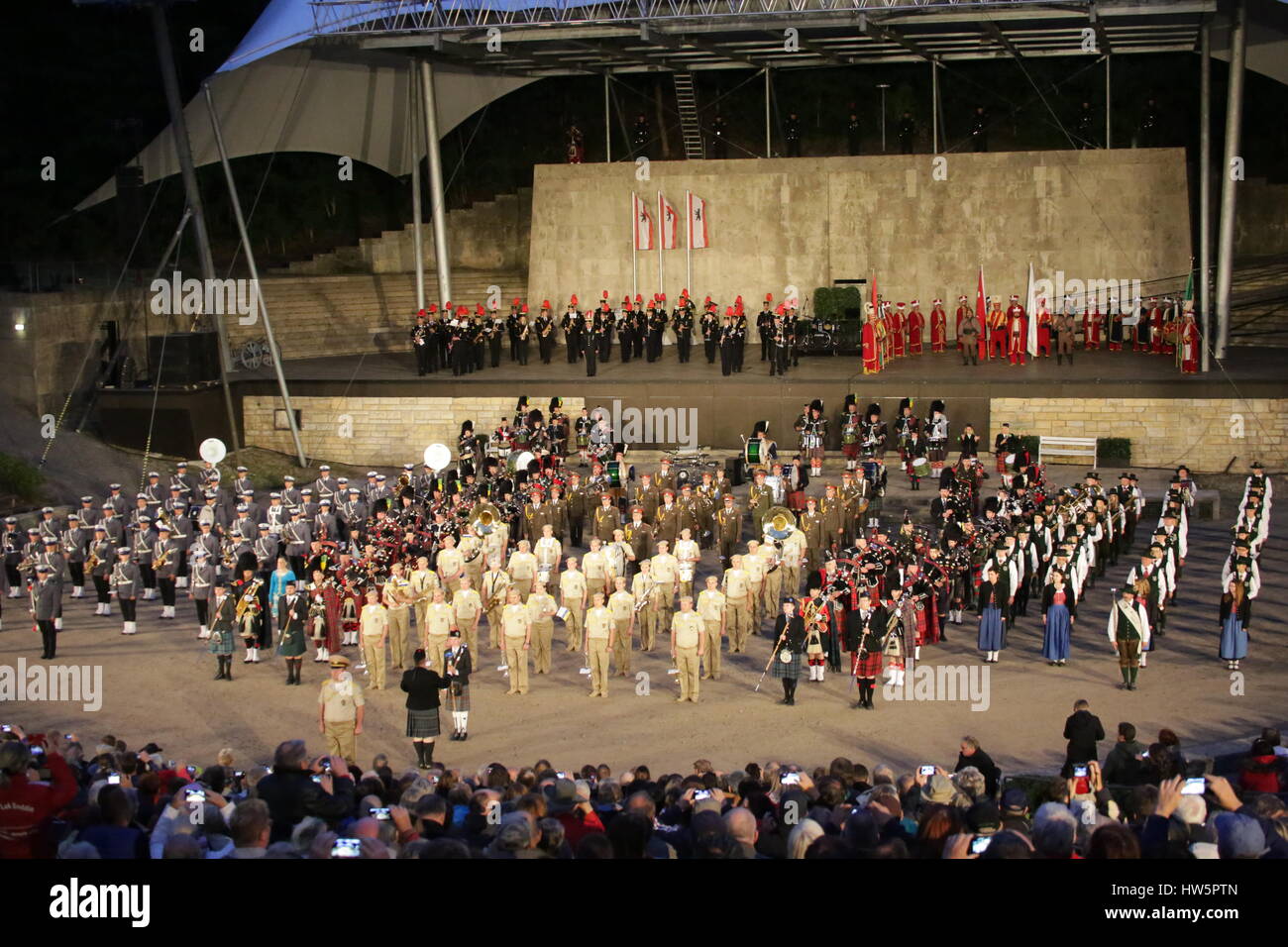 Berlin, Germany, June 20th, 2014: Berlin Tattoo military music show ...