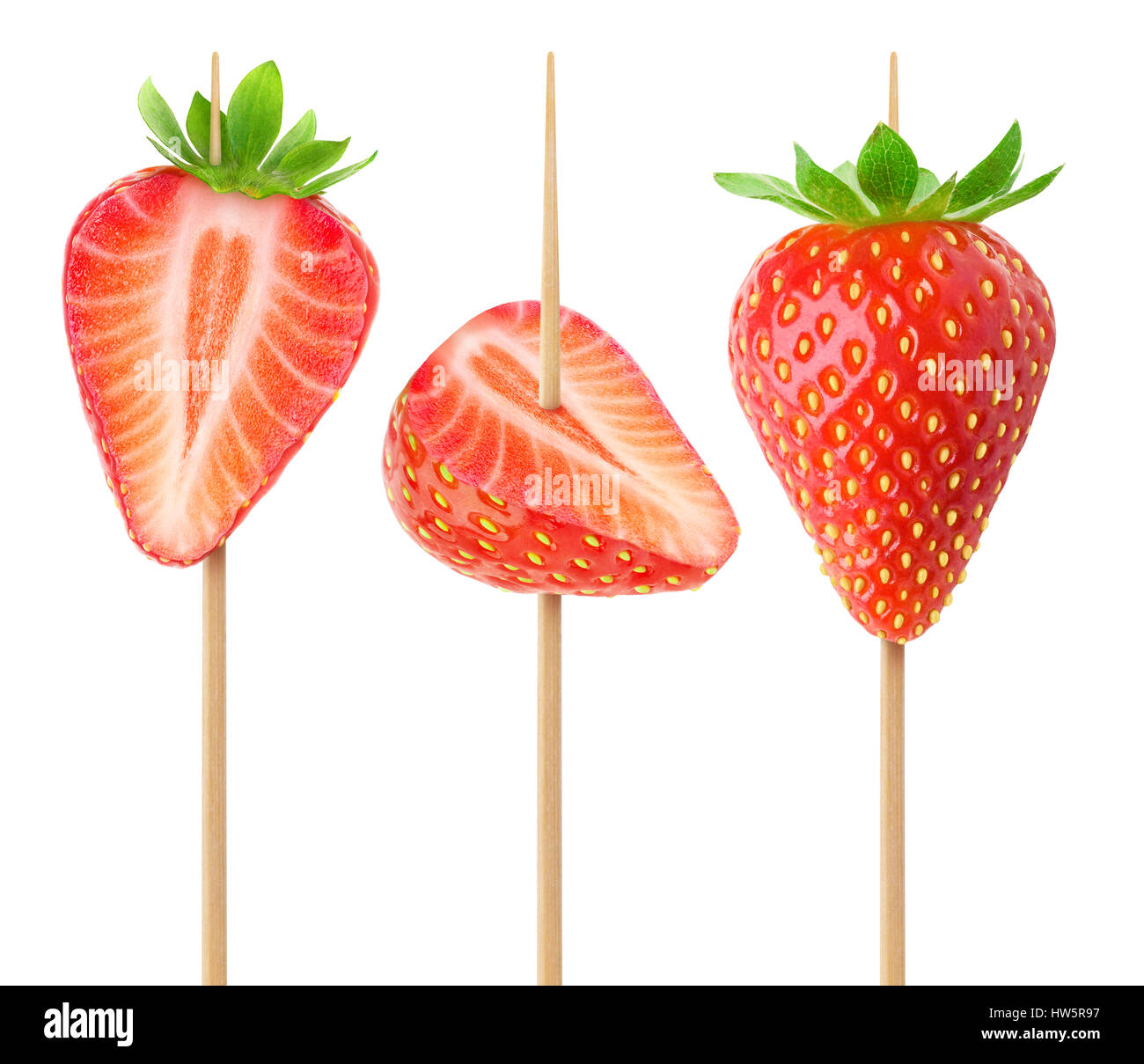 Strawberry cut in half hi-res stock photography and images - Alamy
