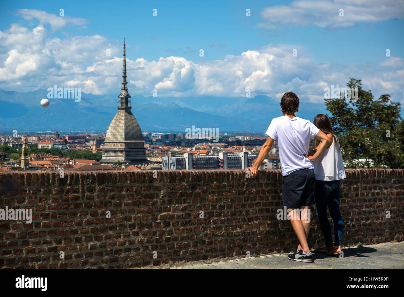 Panoramic view of Turin city center, in Italy Stock Photo - Alamy