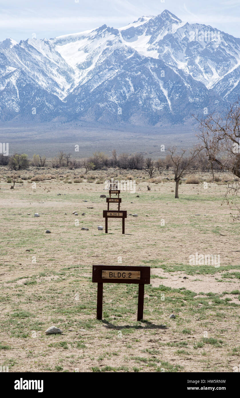 Manzanar National Historic Site in California Stock Photo - Alamy