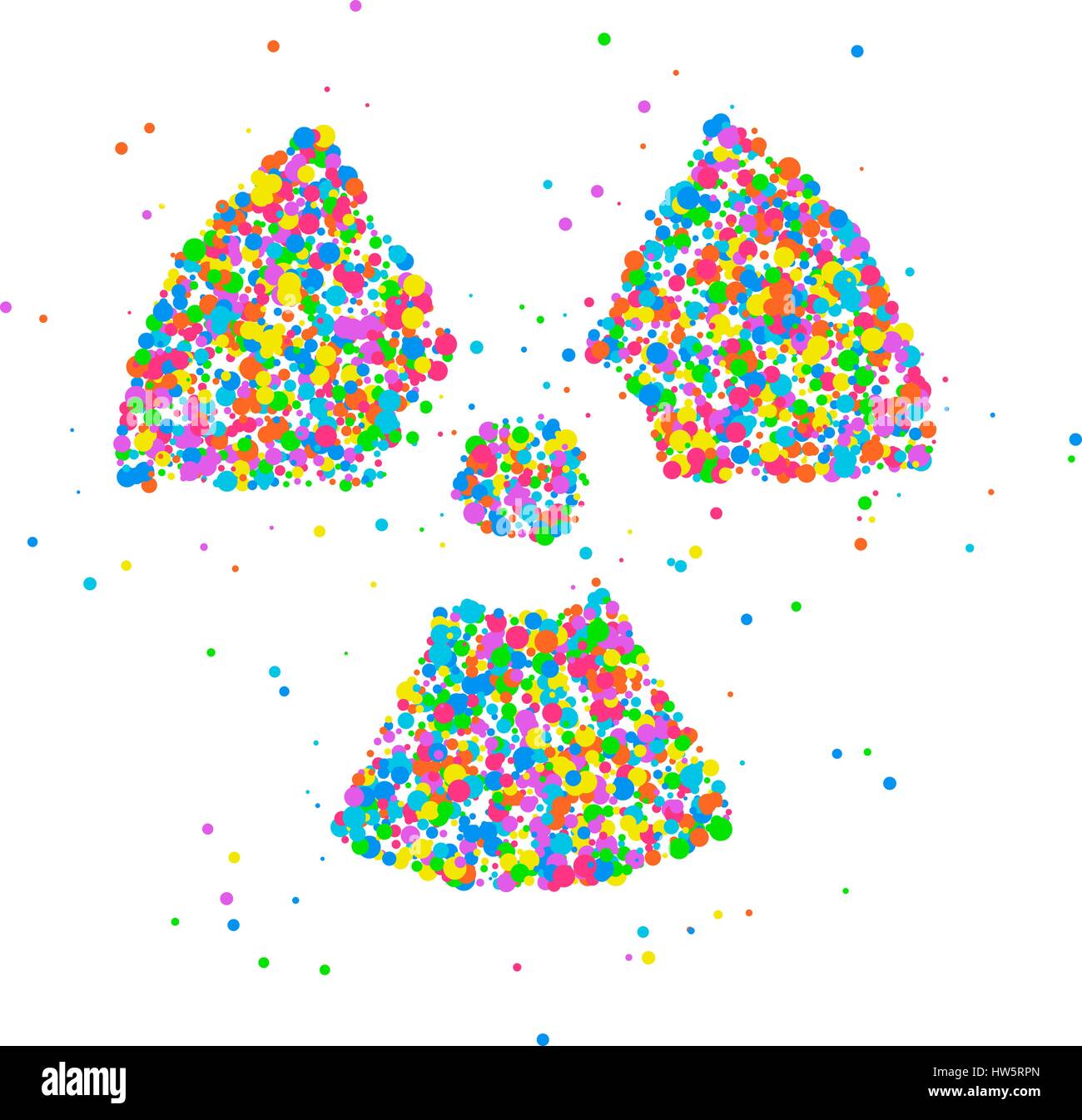 Abstract radiation icon splash Stock Vector Images - Alamy
