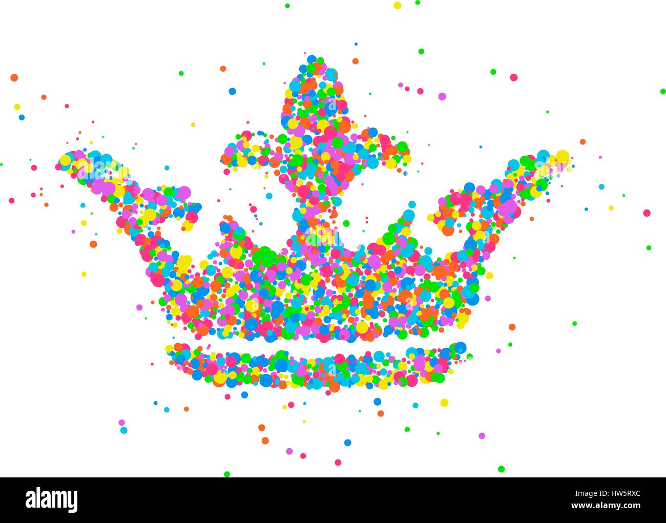 Golden crown emblem hi-res stock photography and images - Alamy