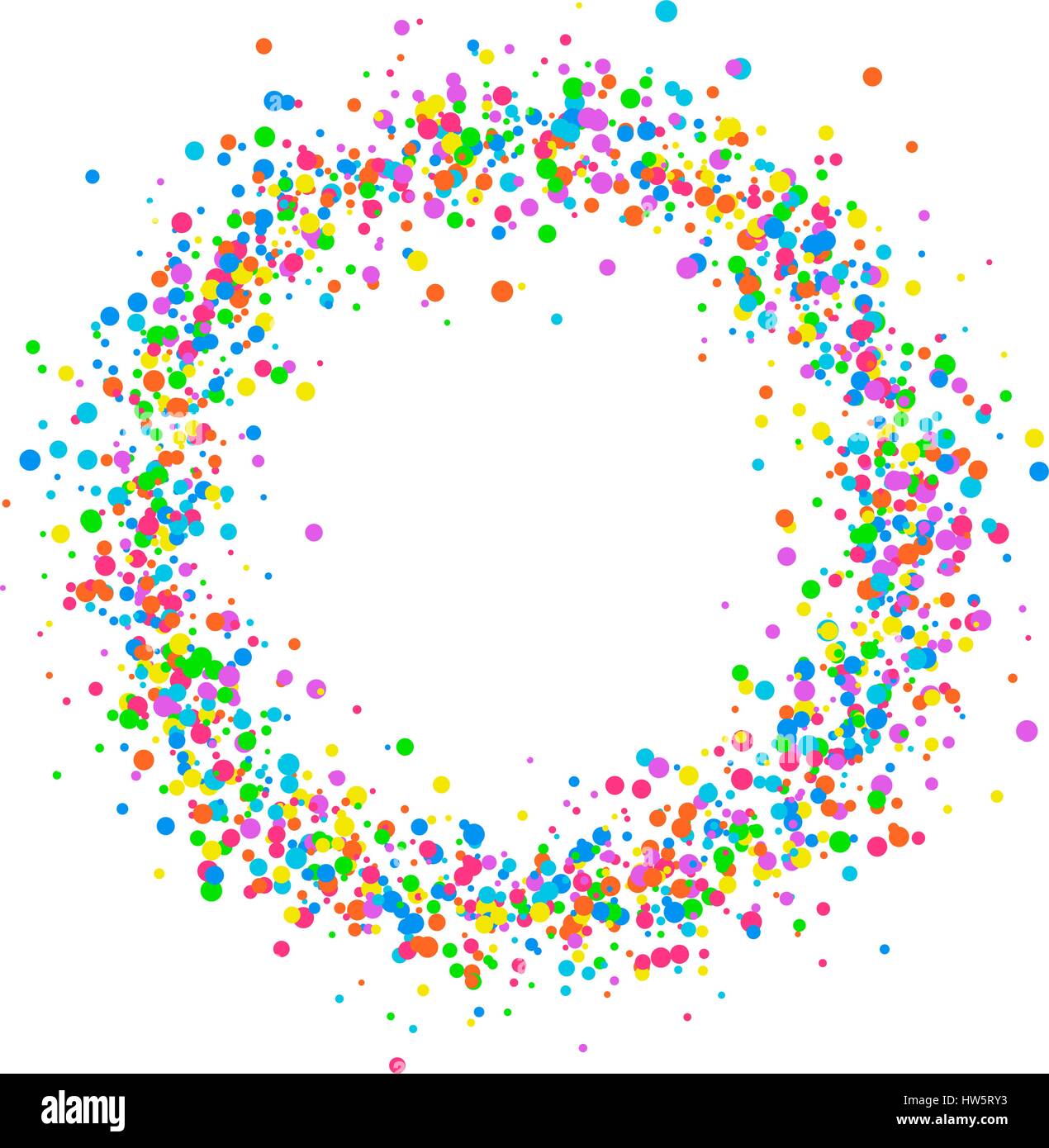 Round colored confetti Stock Vector Image & Art - Alamy