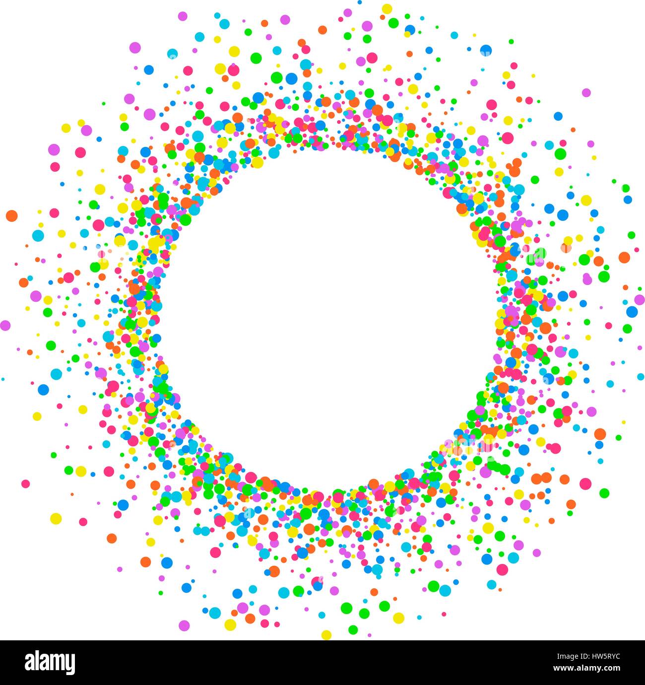 Round colored confetti Stock Vector Image & Art - Alamy