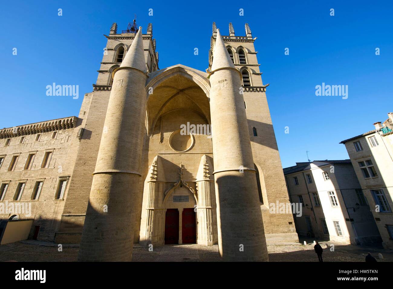 France, Herault, Montpellier, historical center, the Ecusson district ...