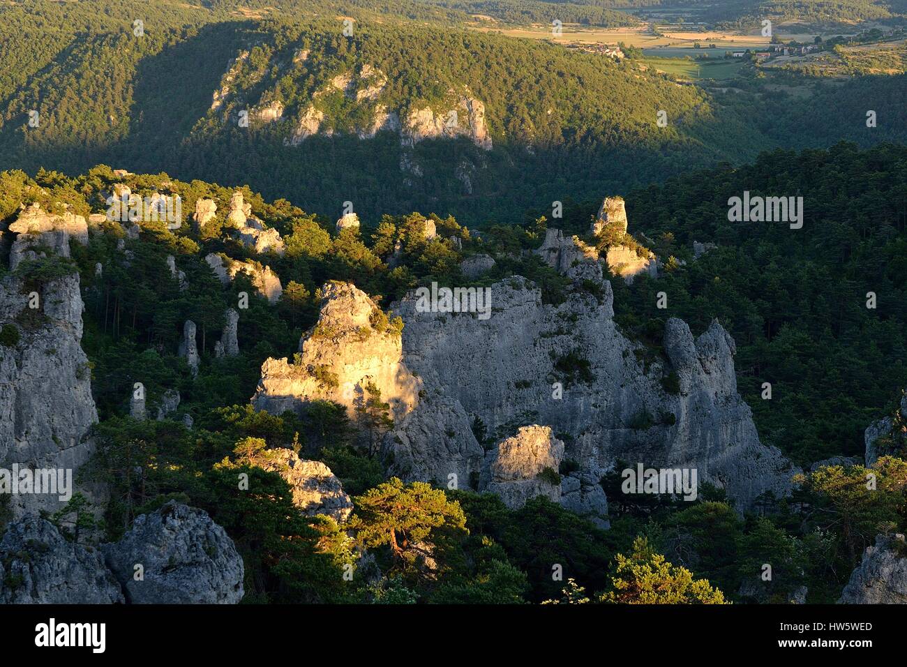 France, Aveyron, the Causses and the Cevennes, Mediterranean agro ...