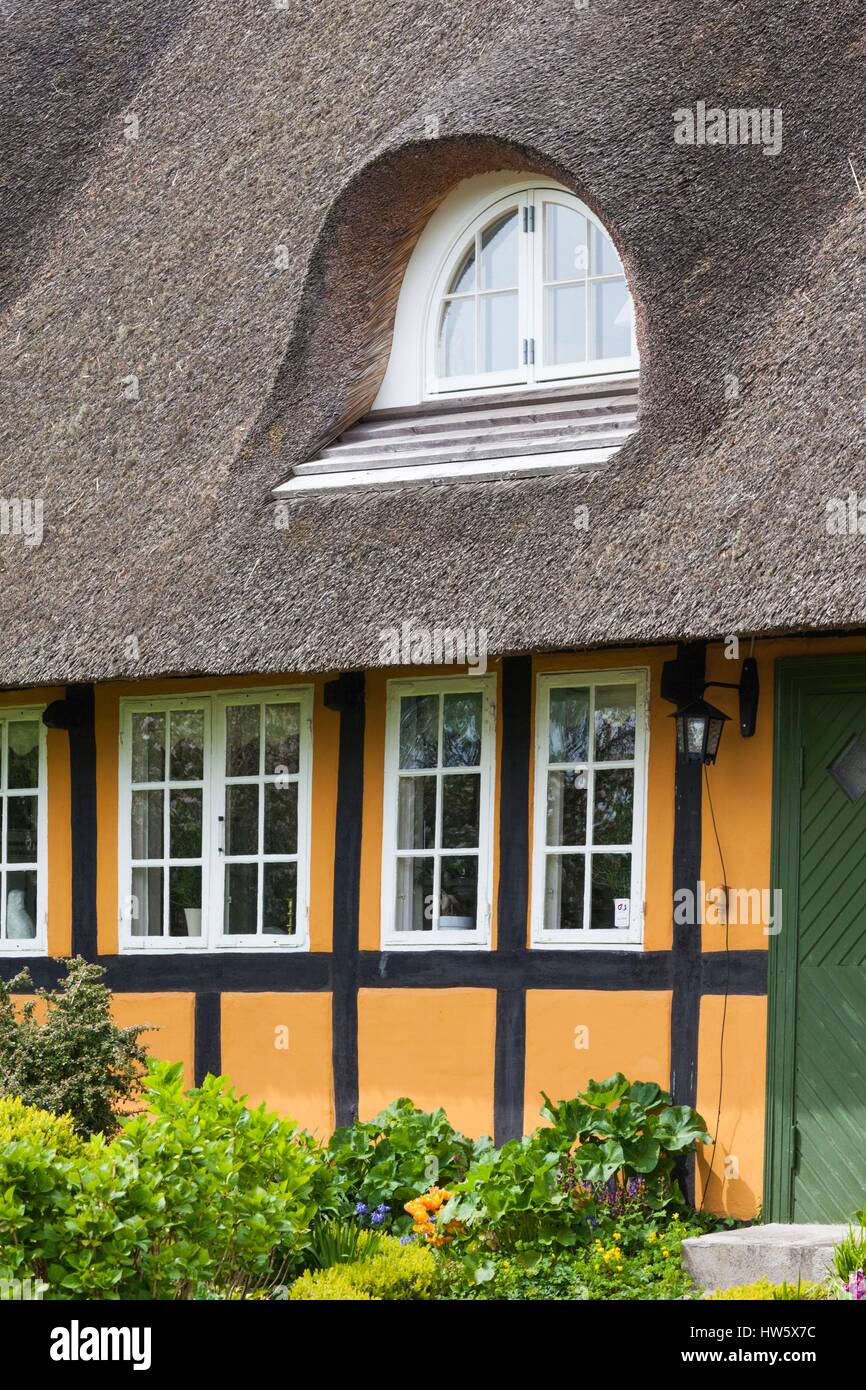 Denmark, Tasinge, Troense, traditional Danish house Stock Photo - Alamy