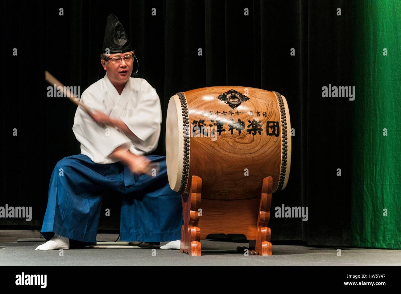 Japan, Chugoku, Hiroshima, traditional theater Kagura listed as World ...