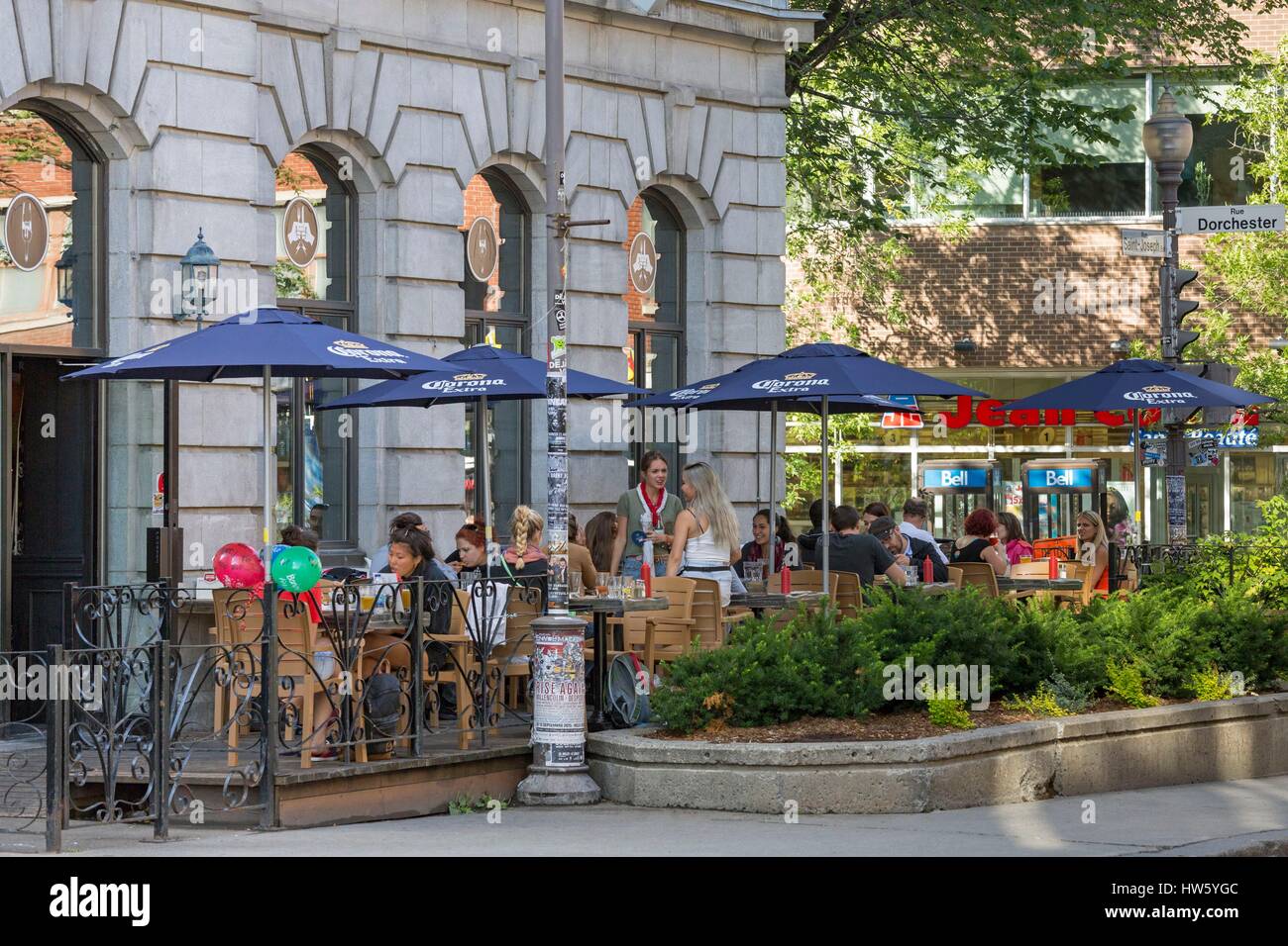 Canada, Quebec province, Quebec City, the Nouvo Saint Roch district, St ...