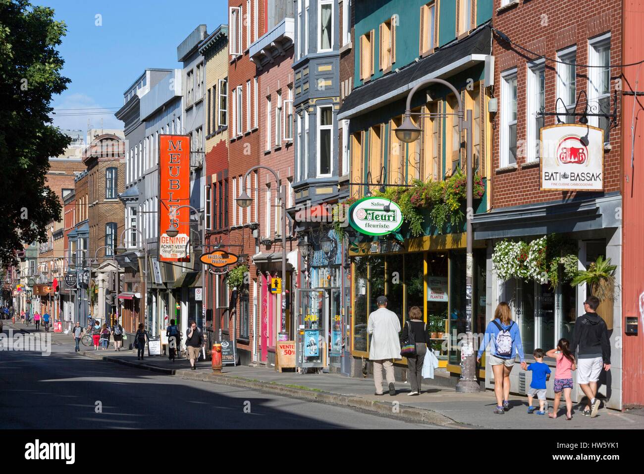 Canada, Quebec province, Quebec City, the Nouvo Saint Roch district, St ...