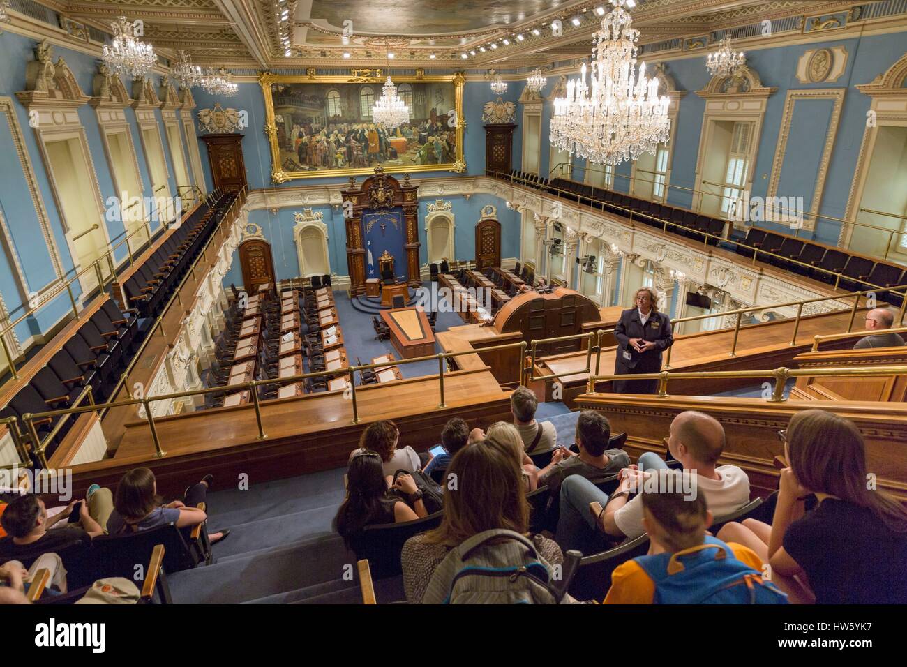 Canada, Quebec province, Quebec City, Quebec parliament, guided tour ...