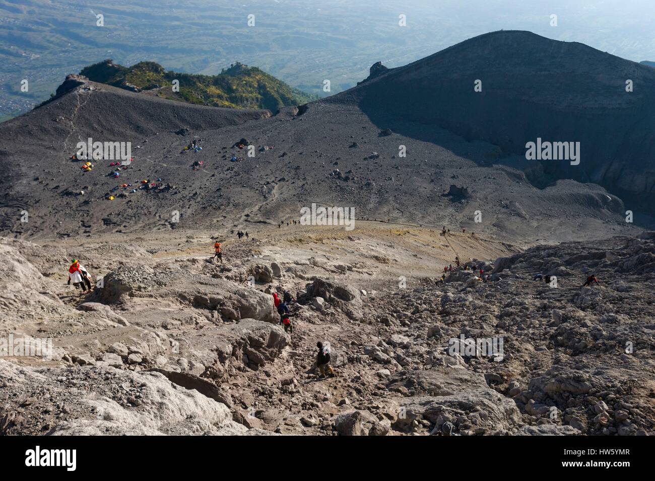 Indonesia, Java island, summit of Merapi volcano, 2 900 m Stock Photo ...