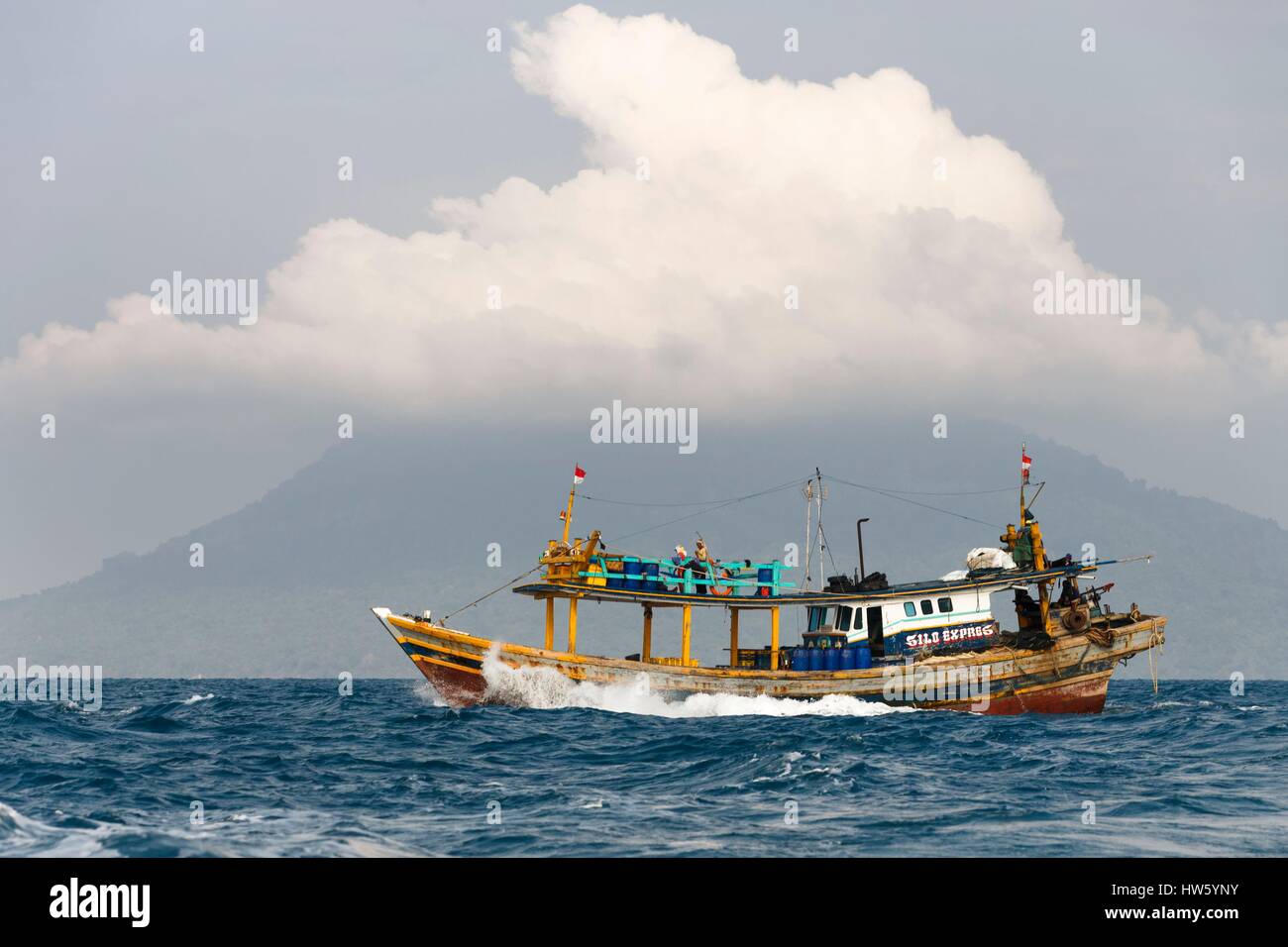 Indonesia, Java island, fishing boat Stock Photo - Alamy
