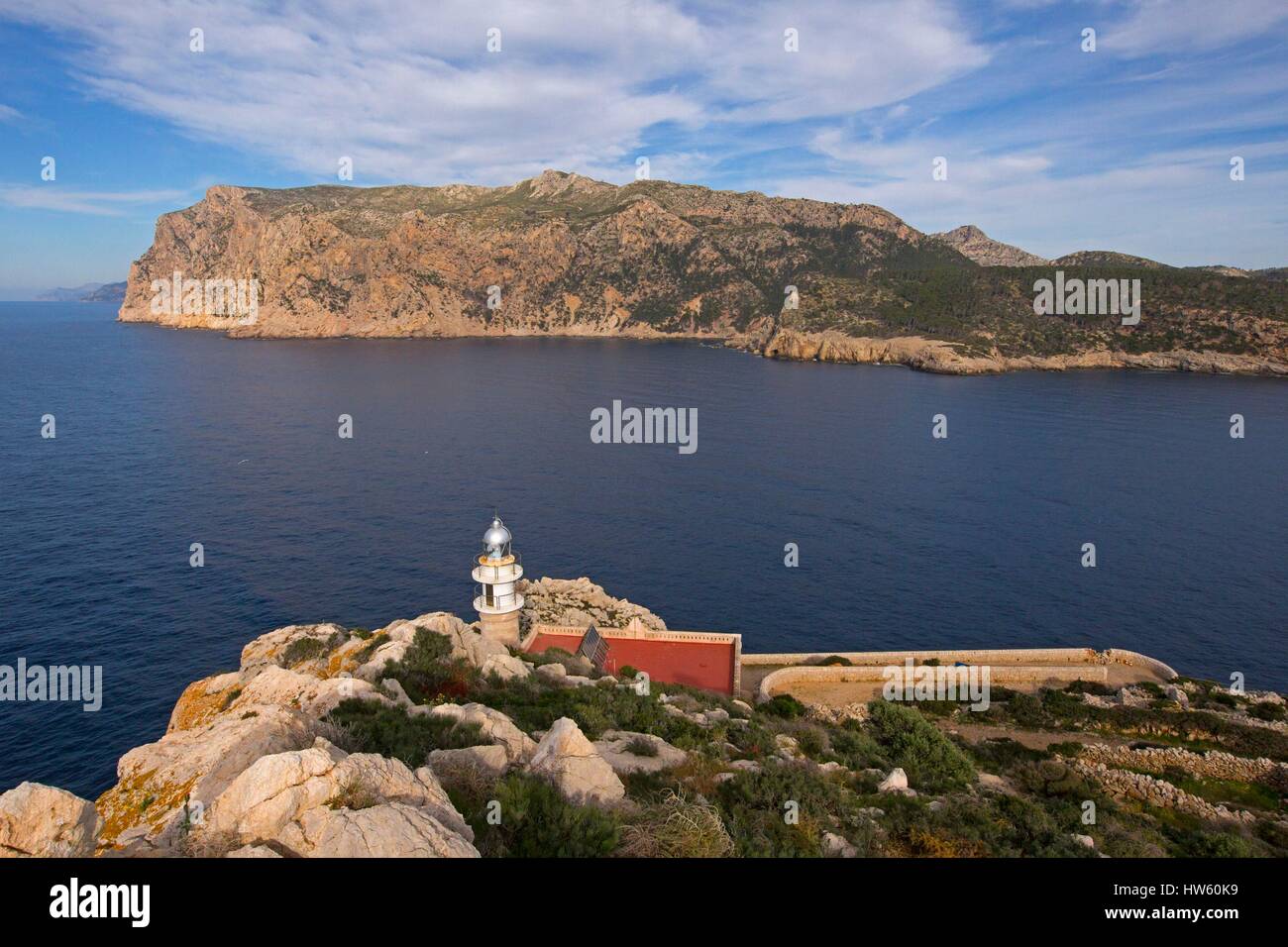 Spain, Balearic Islands, Dragonera Island, Cape Tramuntana Stock Photo ...