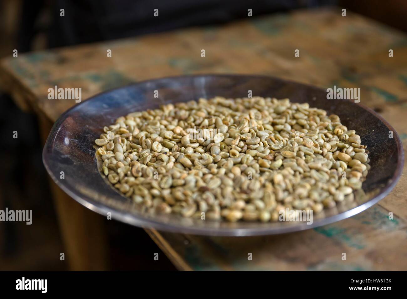 Ethiopia, Afar region, Great Rift valley, Coffee preparation Stock ...