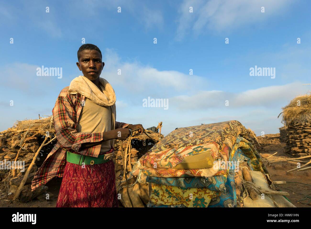 Ethiopia, Afar region, Great Rift valley, Erta Ale volcano Stock Photo ...